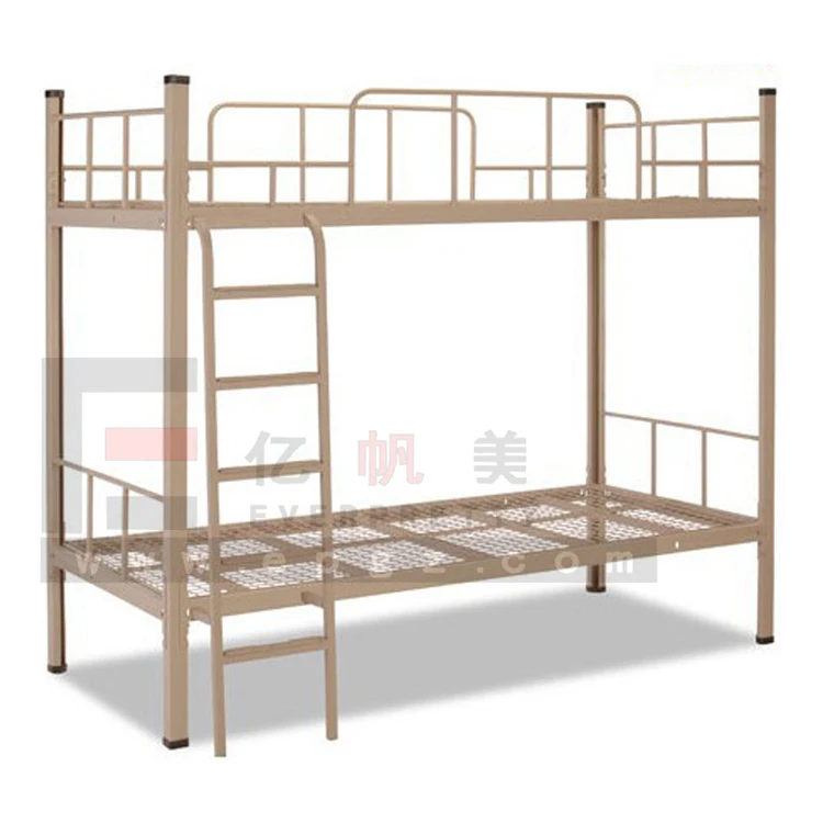 Modern School Dormitory Furniture Steel Made Double Bunk Bed For Kid Or ...