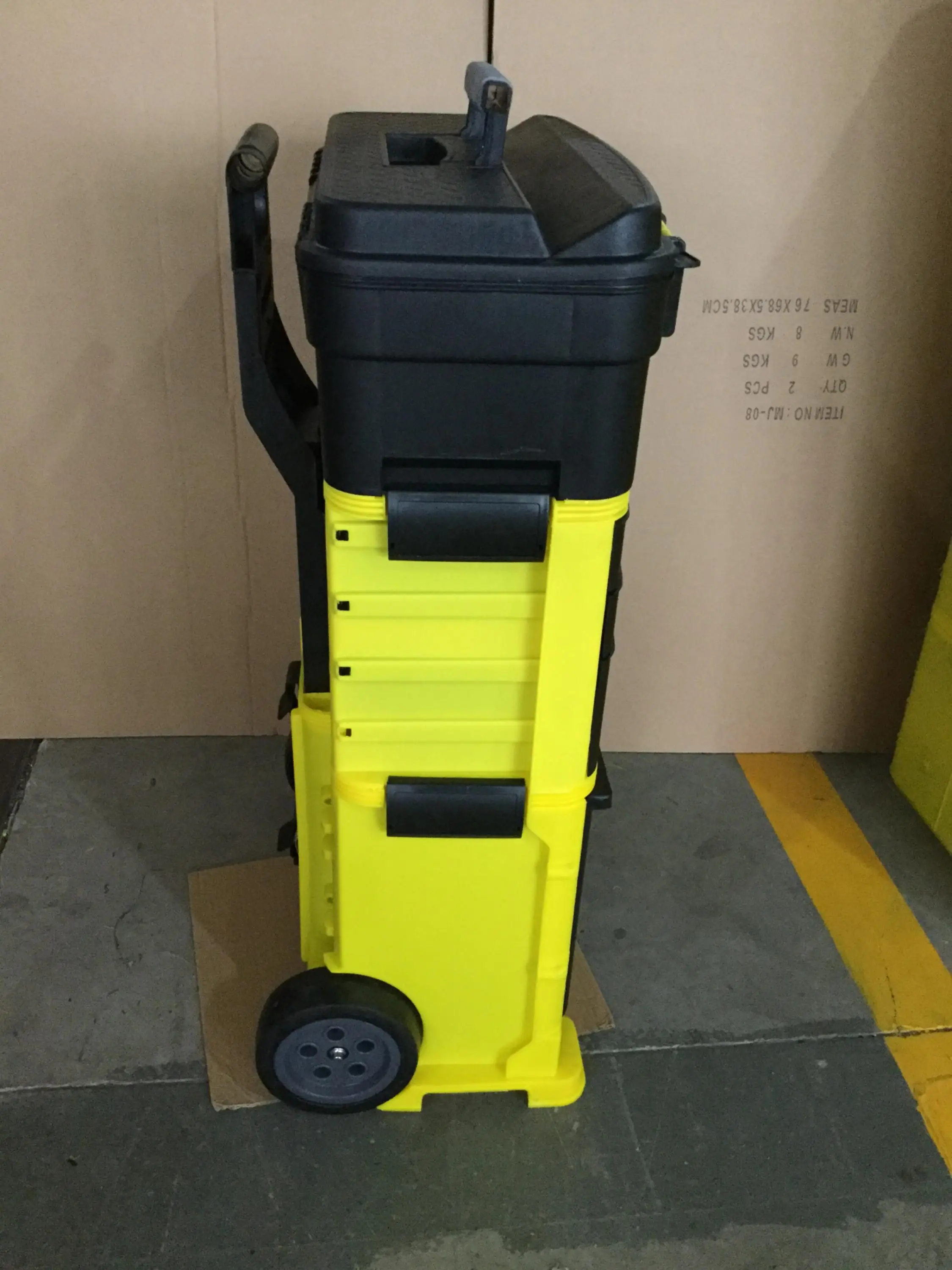 Durable Plastic Stackable Trolley Rolling Tool Case - Buy Rolling Tool ...