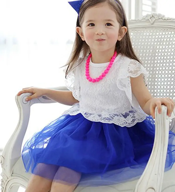 Modern Ruffled Sleeves Lace Kids Clothes Fashion Design Small Girls ...