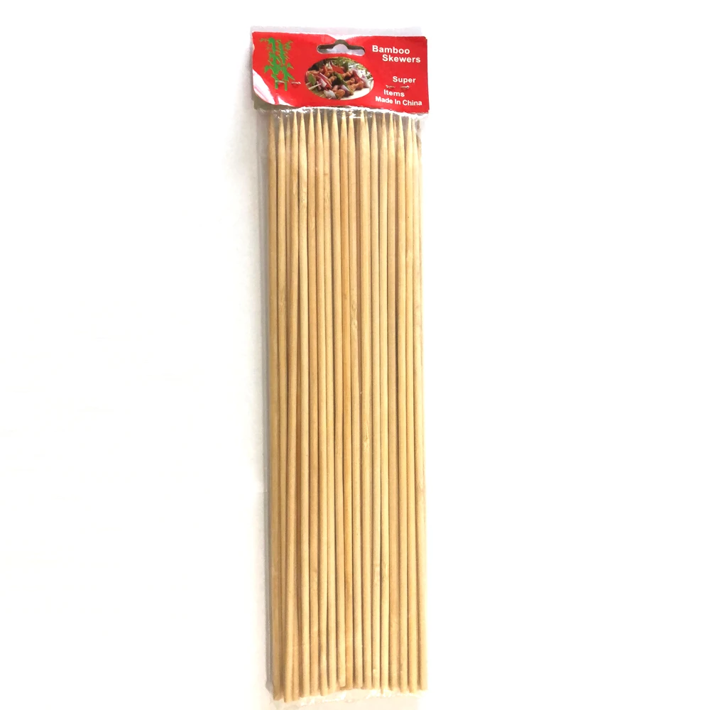 Bamboo Skewers Pack (100 Pcs /bag ) - 12" - Buy Round Bamboo Skewer ...