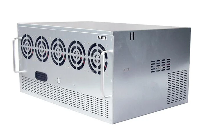Customized 7.5U Server Case for 12GPU System - White ATX
