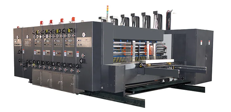 4 Color Flexographic Offset Automatic Corrugated Paperboard Cardboard ...