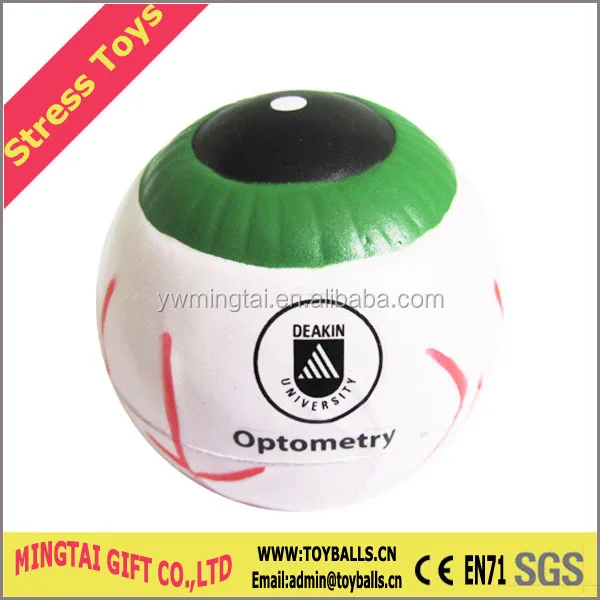 Pu Eyeball Shaped Stress Ball,Stress Reliever Toys - Buy Eyeball Shaped ...