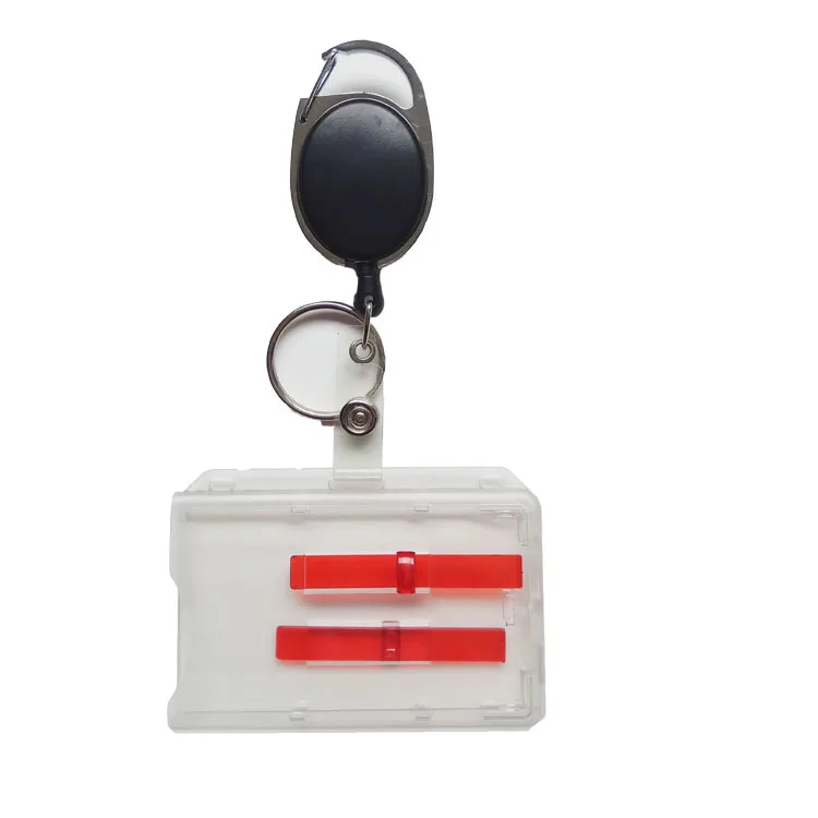 Alligator Clip Keychain Card Holder Badge Card Retractable Reel - Buy ...