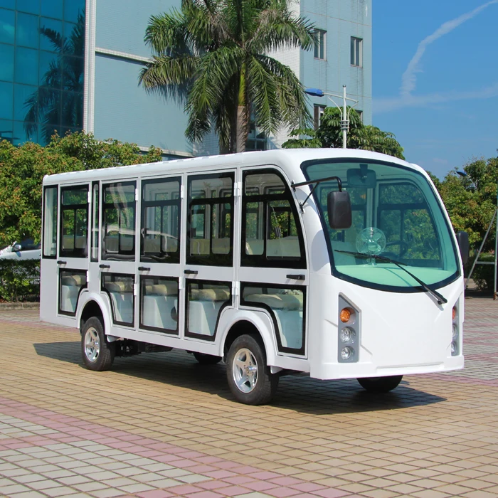Electric Mini Bus Ce Certificated Electric Sightseeing Car With 14 ...