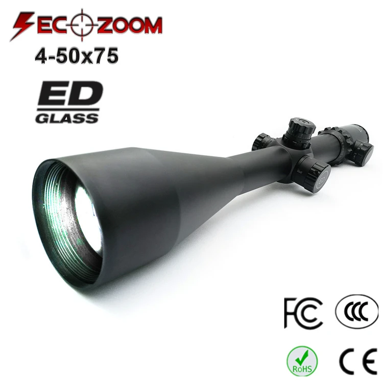 Long Range Rifle Scope With 2000 Yards Secozoom 4-50x75 Hunting Scope ...