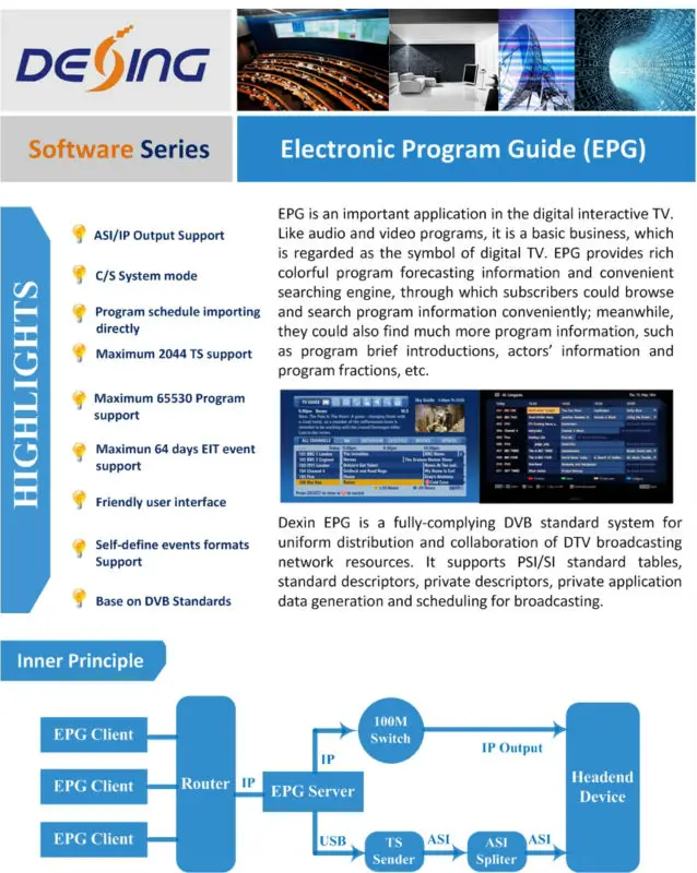 DVB EPG Server - Electronic Program Guide for TV Channels