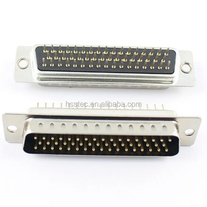 D-SUB 50 Pin Male Solder Type Straight Adapter Connector 3 Rows DB50M DB50