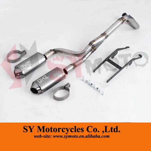 Big Bore Twin Double Exhaust Muffler for Pit Bike - SYMOTO