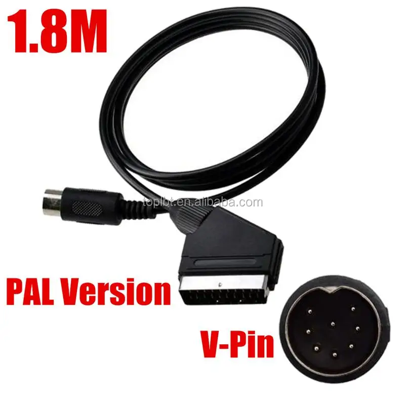 Sega Genesis 1 Console Scart Cable For Tv Lead Video Sega Mega Drive 1 ...