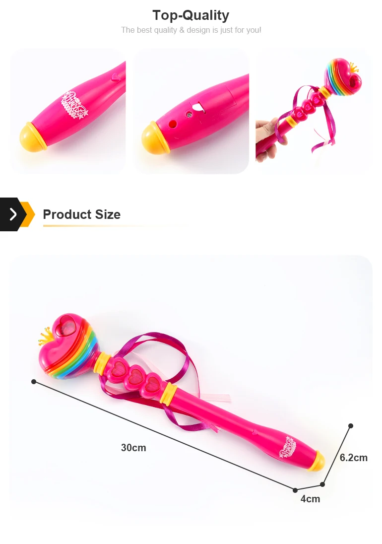 Hot Sell Pink Led Light Magic Wand Toy Girl Pretend Play Toys - Buy ...