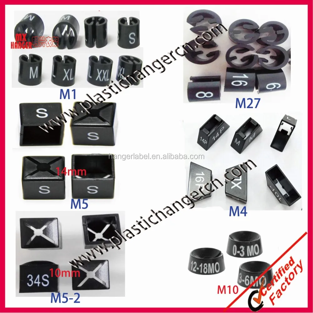 Black Hanger Size Markers For Hangers - Buy Hanger Size Marker,Black ...