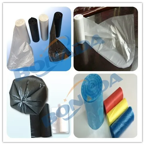 Continuous Plastic Rolling Garbage Bag Making Machine/poly Roll Garbage ...