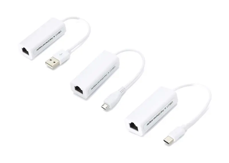 High Speed White Black Rtl8152 Chipset Usb 2.0 To Rj45 Lan 100mbps ...