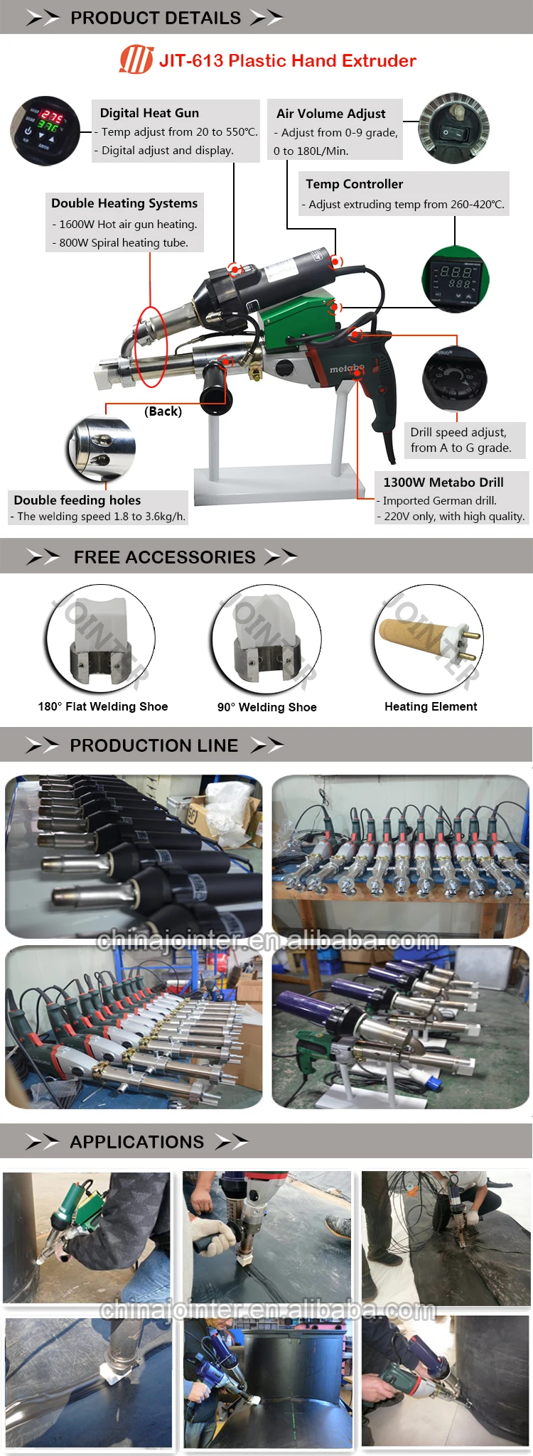 HDPE PVC Waterstop Plastic Welding Machine - Portable & Durable