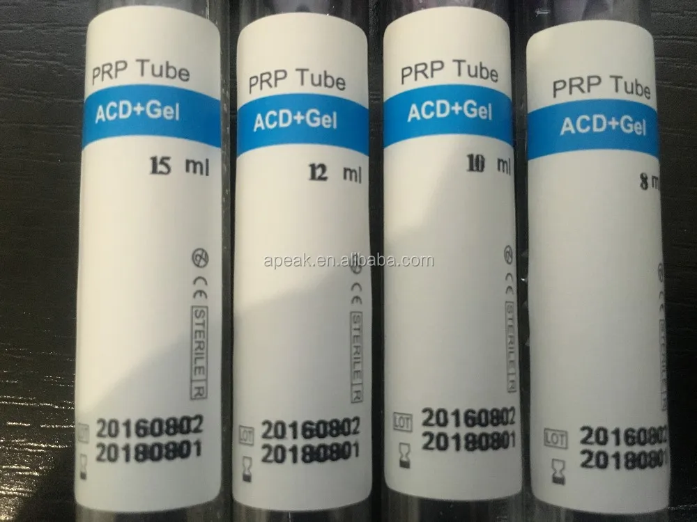 15ml Prp Tube Kit With Ce Acd Sodium Citrate Gel Macd7 Acda Prp Plasma ...