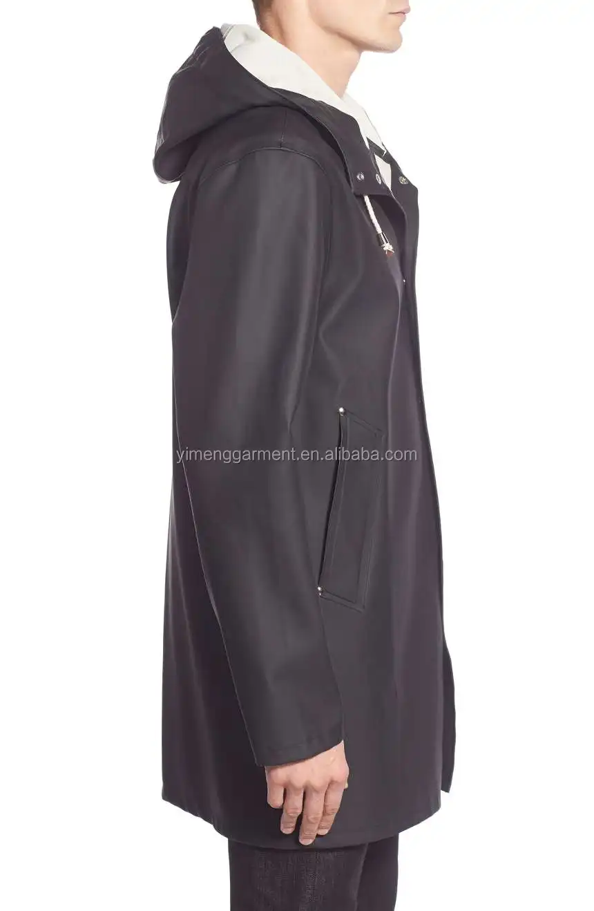 Trendy Custom Design Pvc Polyester Long Fashion Waterproof Raincoat ...