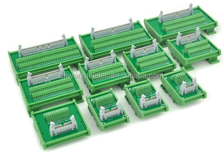 Idc50p Male Socket To 50p Terminal Block Breakout Board Adapter ...