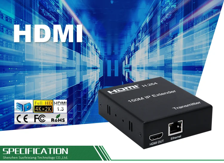 Sofly Ir Control Hdmi Extender 150m Ip Extender H.264 1080p 150m Hdmi ...