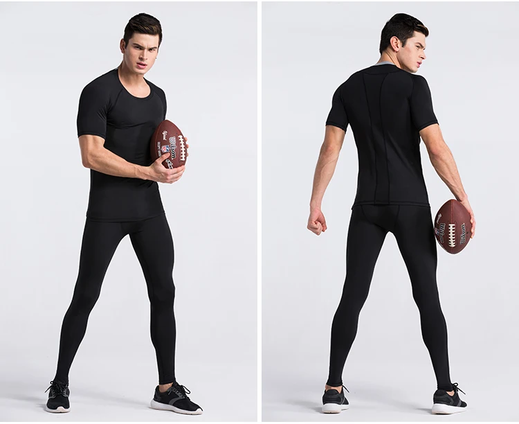 Dri Fit Sexy Gym Clothes Set Blank Sportswear 94% Polyester 6% Spandex ...