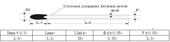 Mf52 Epoxy Radial Ntc Thermistor 8k Ohm - Buy Ntc Thermistor 8k Ohm,Ntc ...