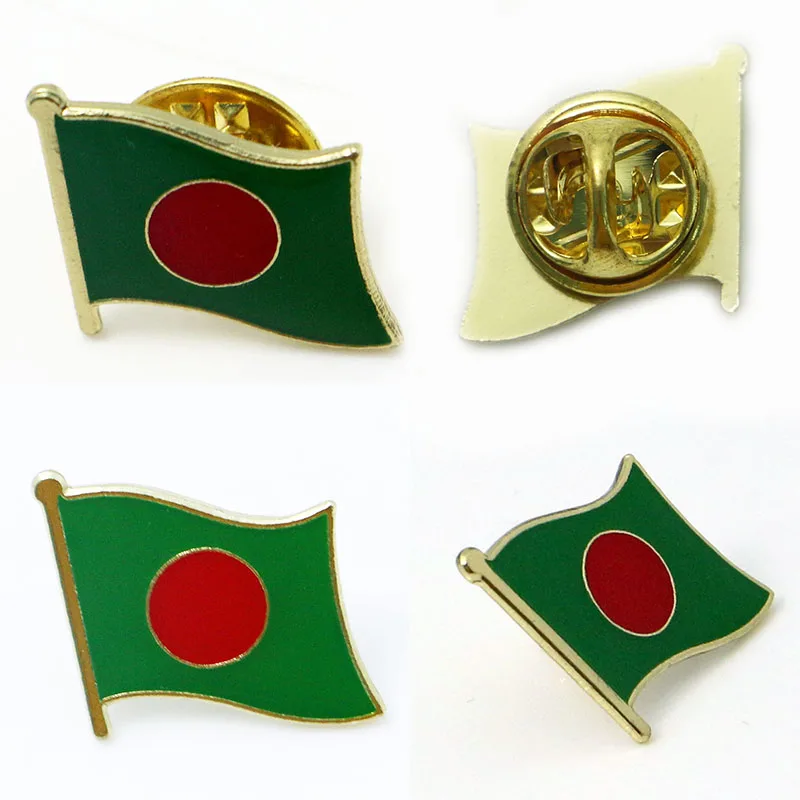 Wholesale Bangladesh Bengal Flag Lapel Pin Badge - Customiztion