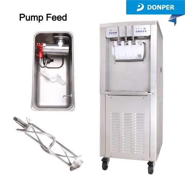 Donper Floor Model Pump Feed Soft Ice Cream Machine D880a - Buy Ice ...