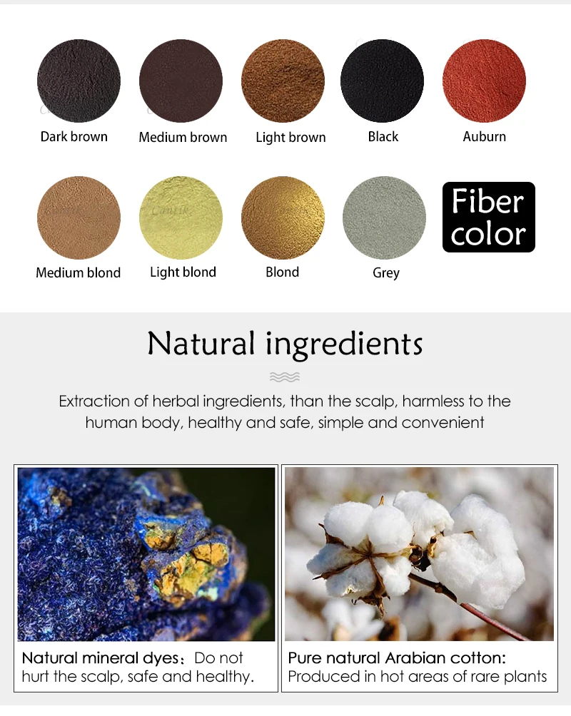 Hair Building Fibers - Thickening Solution for Thinning Hair