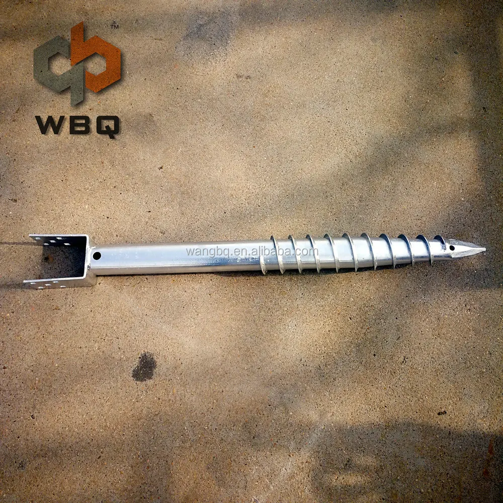 No Digging Ground Auger Screw Pile Earth Anchor - 68mm