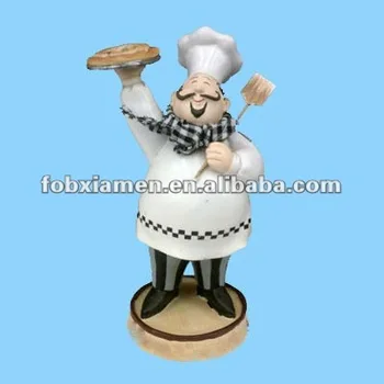 Decorative Resin Chefs Pizza Kitchen Statue Figurine - Buy Chefs Statue ...