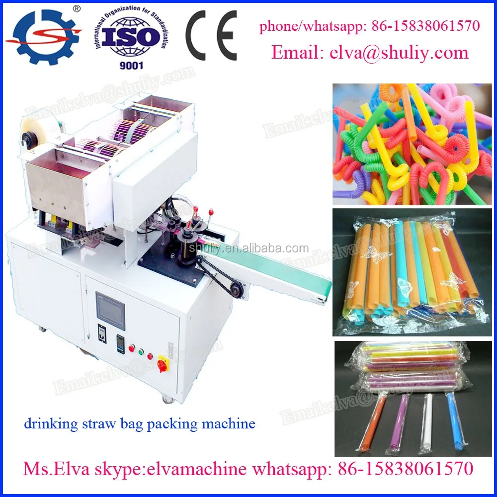 Automatic Disposable Plastic Drinking Straw Packaging Machine - Buy ...