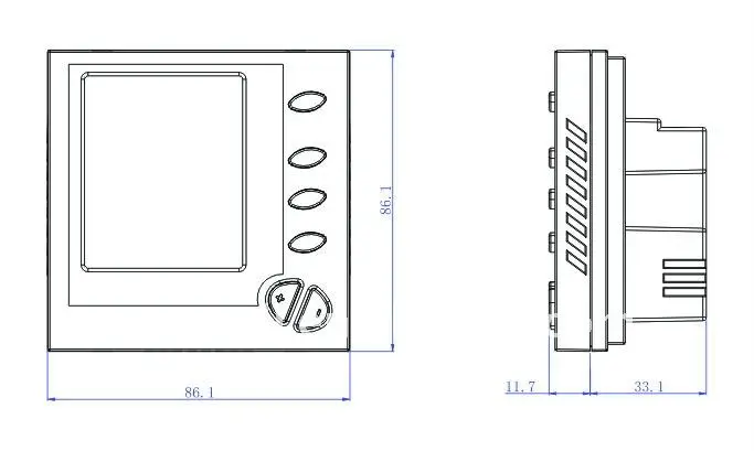 风扇盘管hvac控制器酒店客房恒温风扇速度控制自动调节 - Buy 空调数字温控器，风扇速度控制室温控器，中央空调hvac温控器 ...