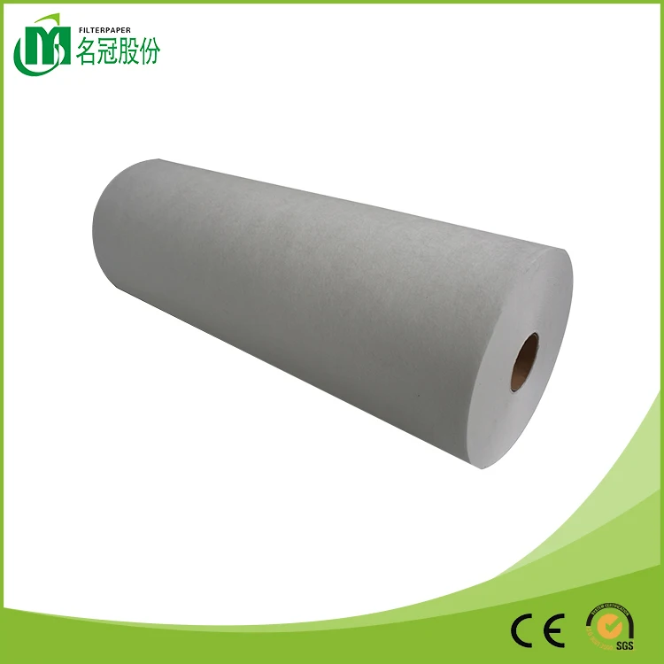 Non-woven Polyester Particle White Fiber Filter Media For Air Purifier ...