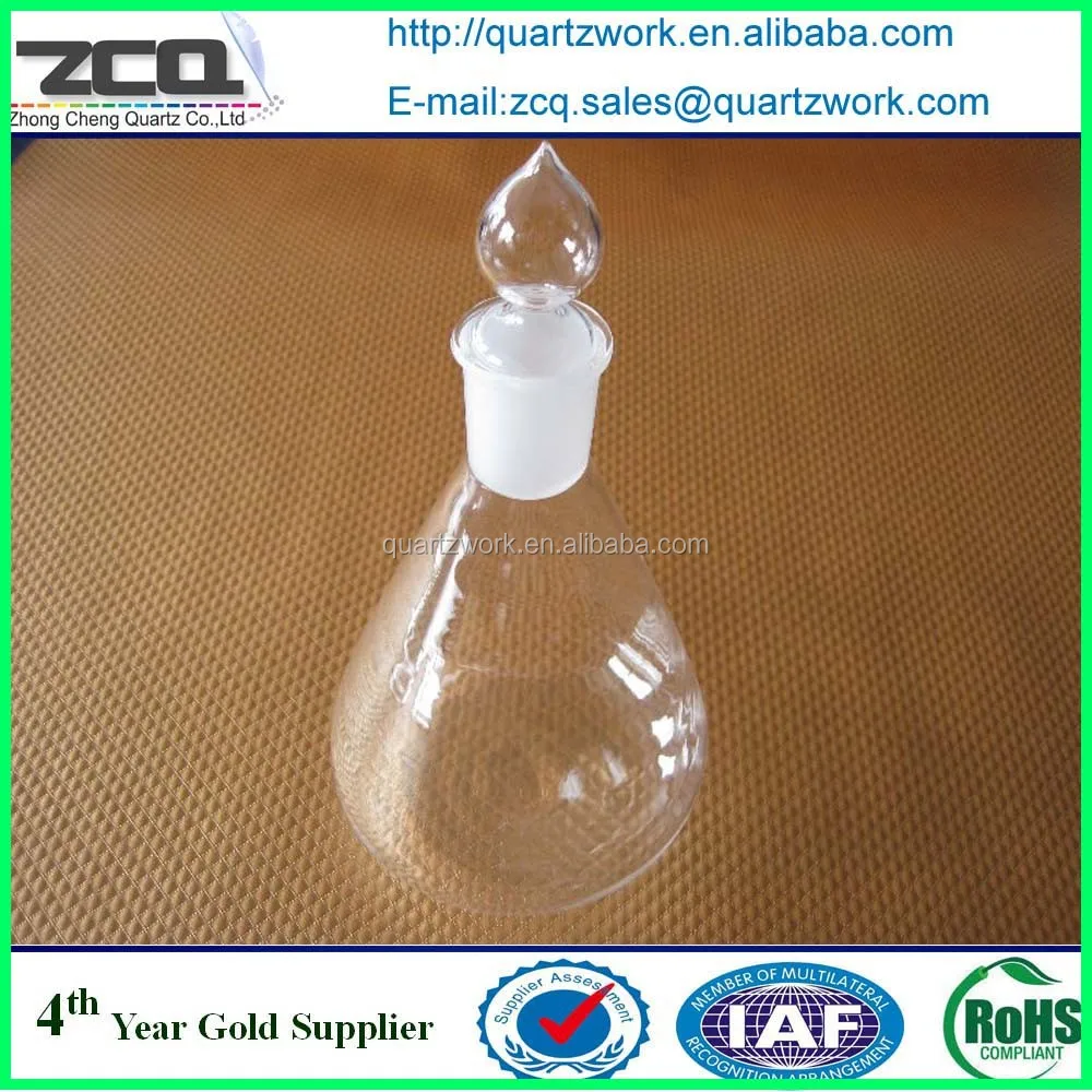 Quartz Conical Flask with Glass Stopper| Alibaba.com