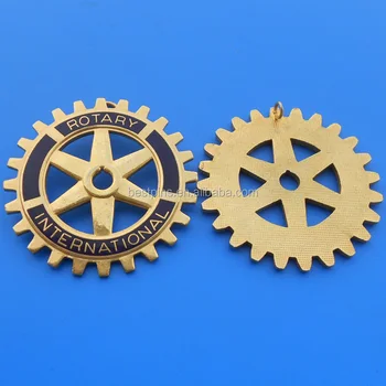 Rotary International Car Badge Casting Zinc Alloy Car Emblem - Buy ...