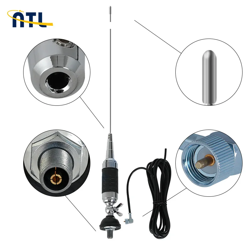 Spring Mounted Roof Car 27mhz Cb Double Coil Antennas - Buy Double Coil ...