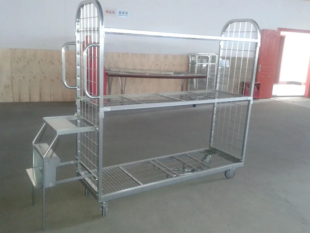Shunhong Custom 5 Wheels Supermarket Stacking Cart Order Pick Trolley ...