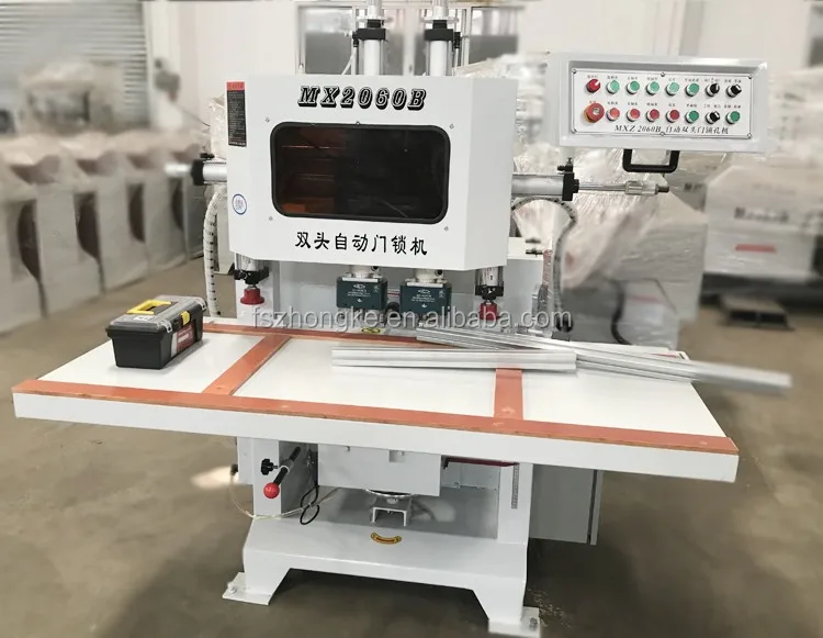 ZK Wood Door Lock Mortising Machine - Double Head Efficiency