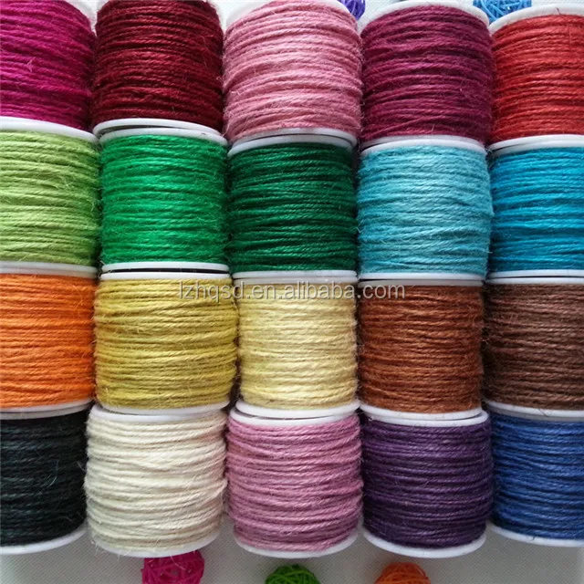 1/16" X 100 Yards Burlap Twine Jute String Rope For Crafts Wedding ...