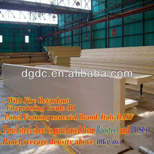 Cold Room Cam Lock Insulating Sandwich Panels 75mm 90mm 100mm Insulation Made Walls EPS PUR PIR ...
