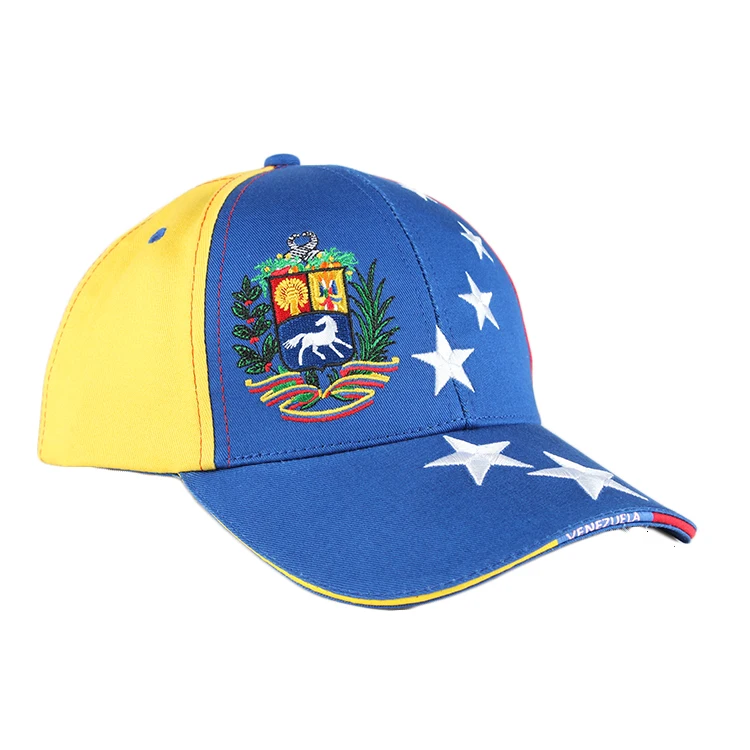 Custom Venezuela Baseball Hat Cap - Buy 6 Panel Cotton Venezuela Cap ...