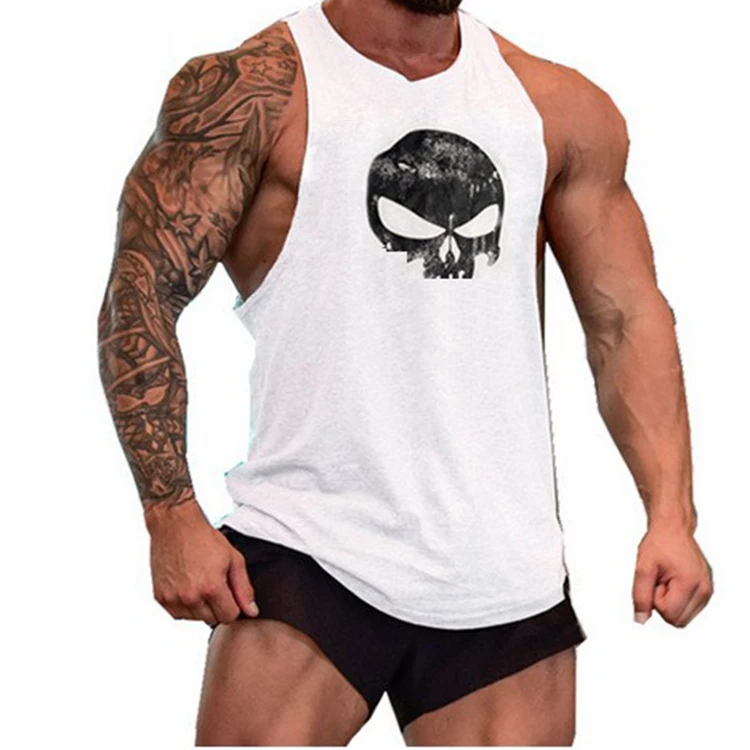 2018 Dip Cut Stringer Tank Mens Tank Top Gym Tank Top Stringer Vest ...