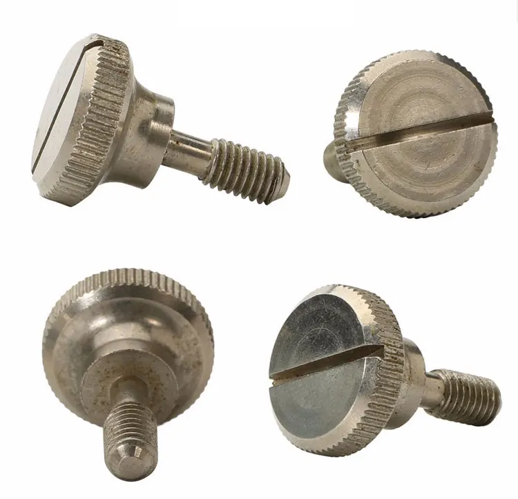 High Head Manual Adjustment Screws Bolt M2 M3 M4 M5 M6 Stainless Steel Slotted Knurled Thumb ...