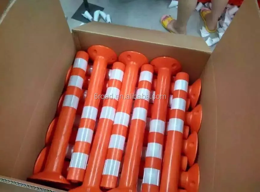 Traffic Signs Spring Delineator Elastic Pole T-flex Flexible Parking ...