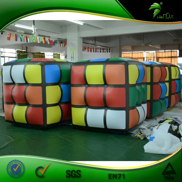Inflatable Rubik Cube Helium Balloon - Customizable Puzzle