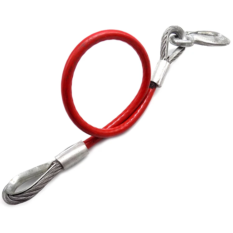 Curt Single Hook Trailer Coiled Safety Cables With Thimble Eye - Buy ...