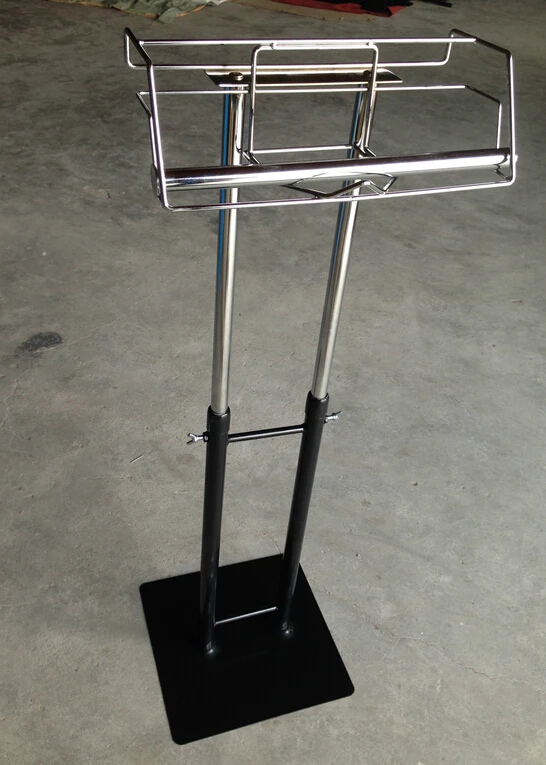 Rh-vf-rod-04 Retail Groceries Flooring Round Metal Display Stands Pull ...