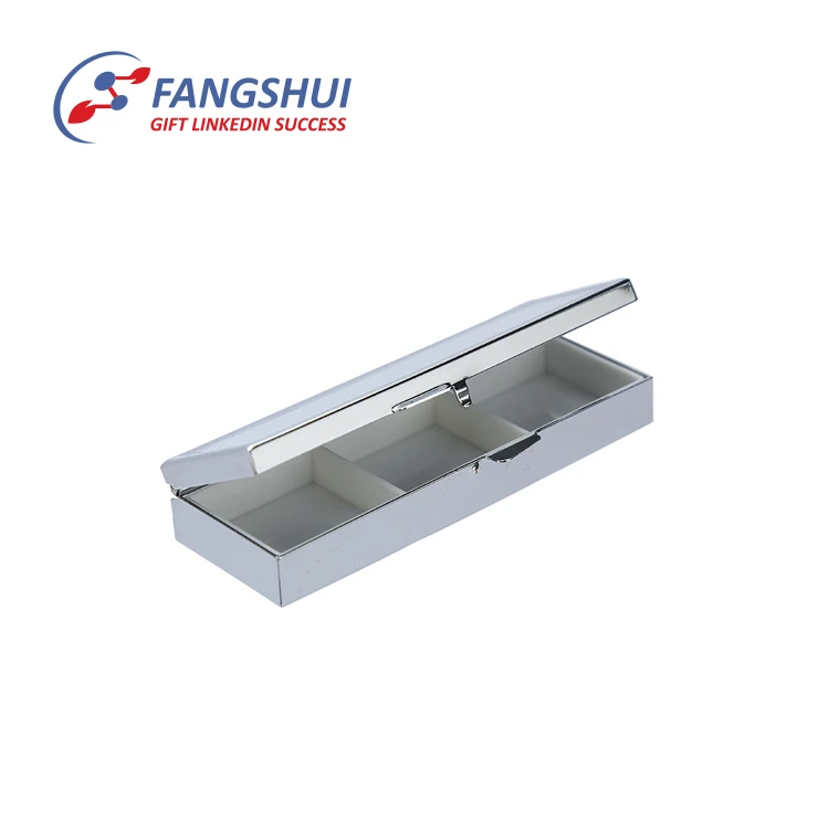 New Arrivals Medication Metal Iron Blank Pill Box+small Metal Metal ...