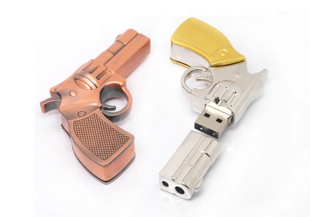 Popular Gun Shape Metal Usb Flash Drive Pendrive 1gb 2gb 4gb 8gb 16gb ...