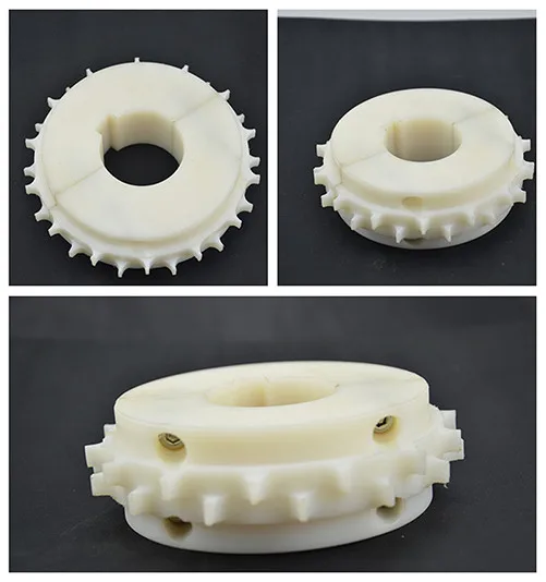 Hairise Positive Solid Split Double Machine Nylon Plastic Chain Wheel ...